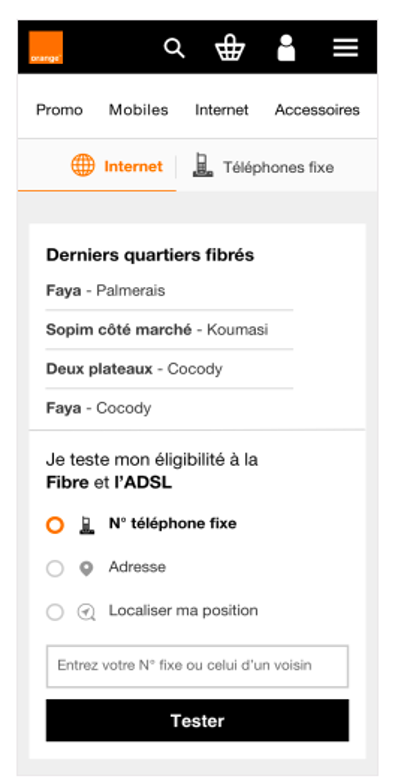 Internet Fibre et Canal Plus | Orange Côte d’Ivoire